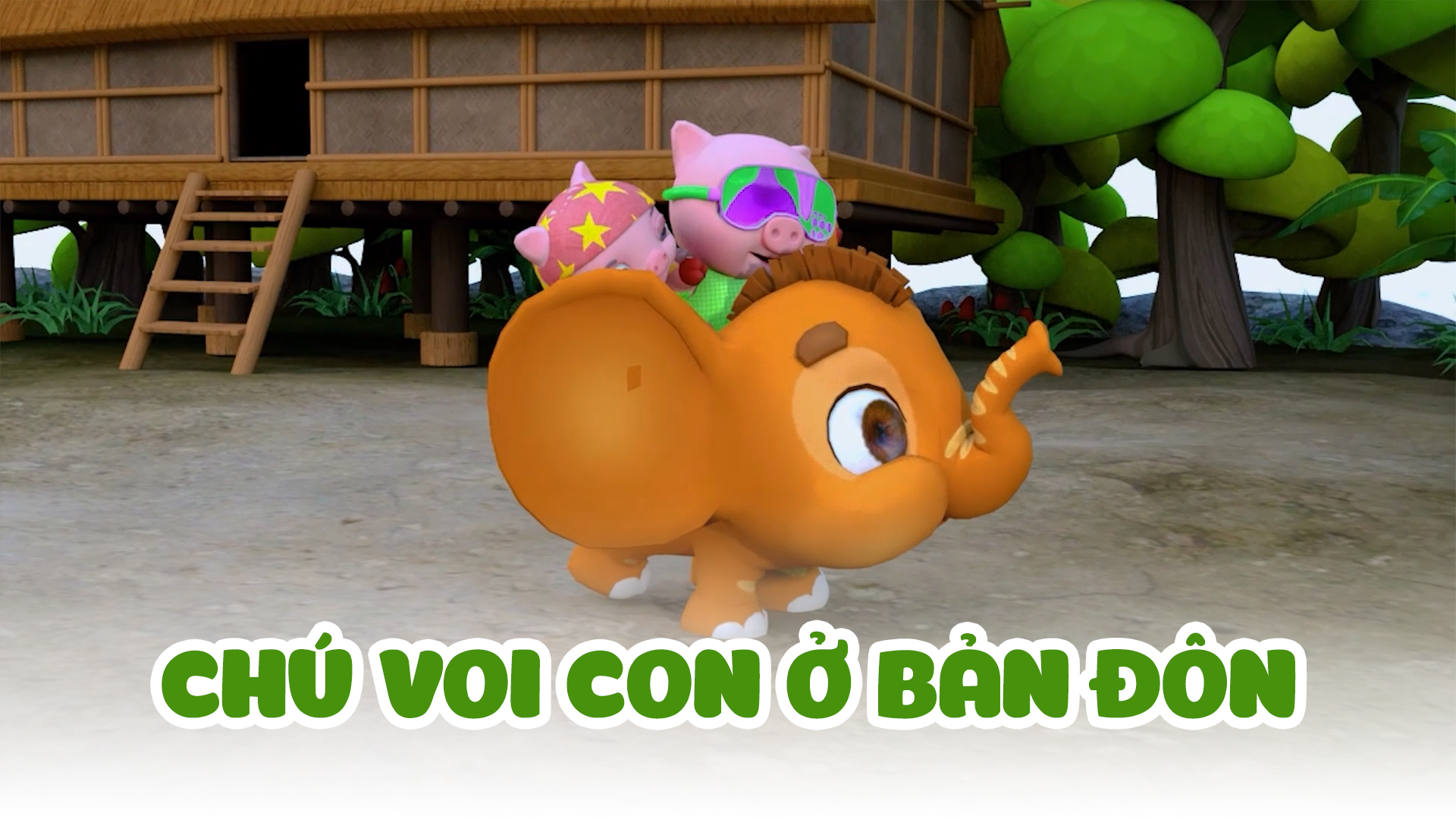 Những chú voi ngộ nghĩnh_Chú voi con ở bản đôn