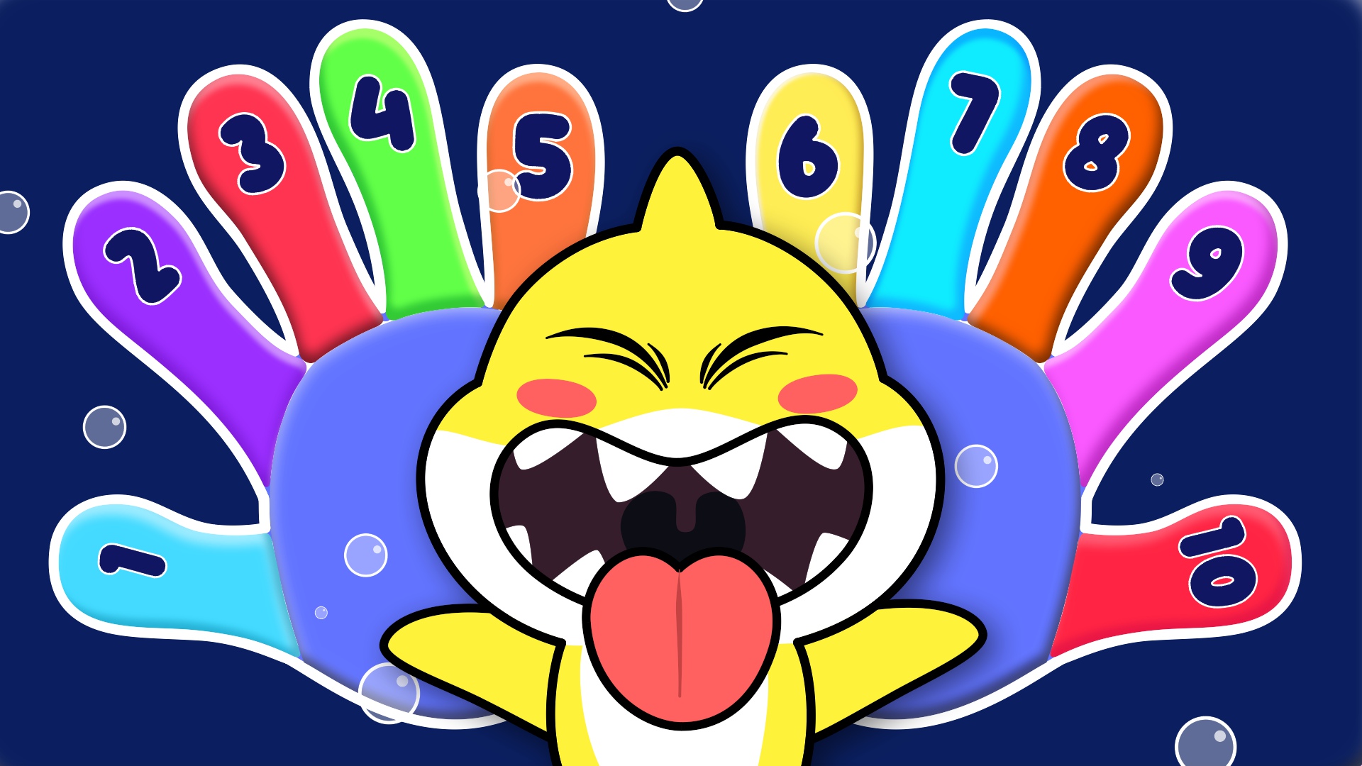 A-Let's Count Numbers From 1 To 10 With Baby Shark - Learning Number ...